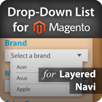 Drop-Down List for Magento Layered Navigation - Extensions - Manadev