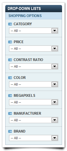 Drop-Down List for Magento Layered Navigation - Extensions - Manadev