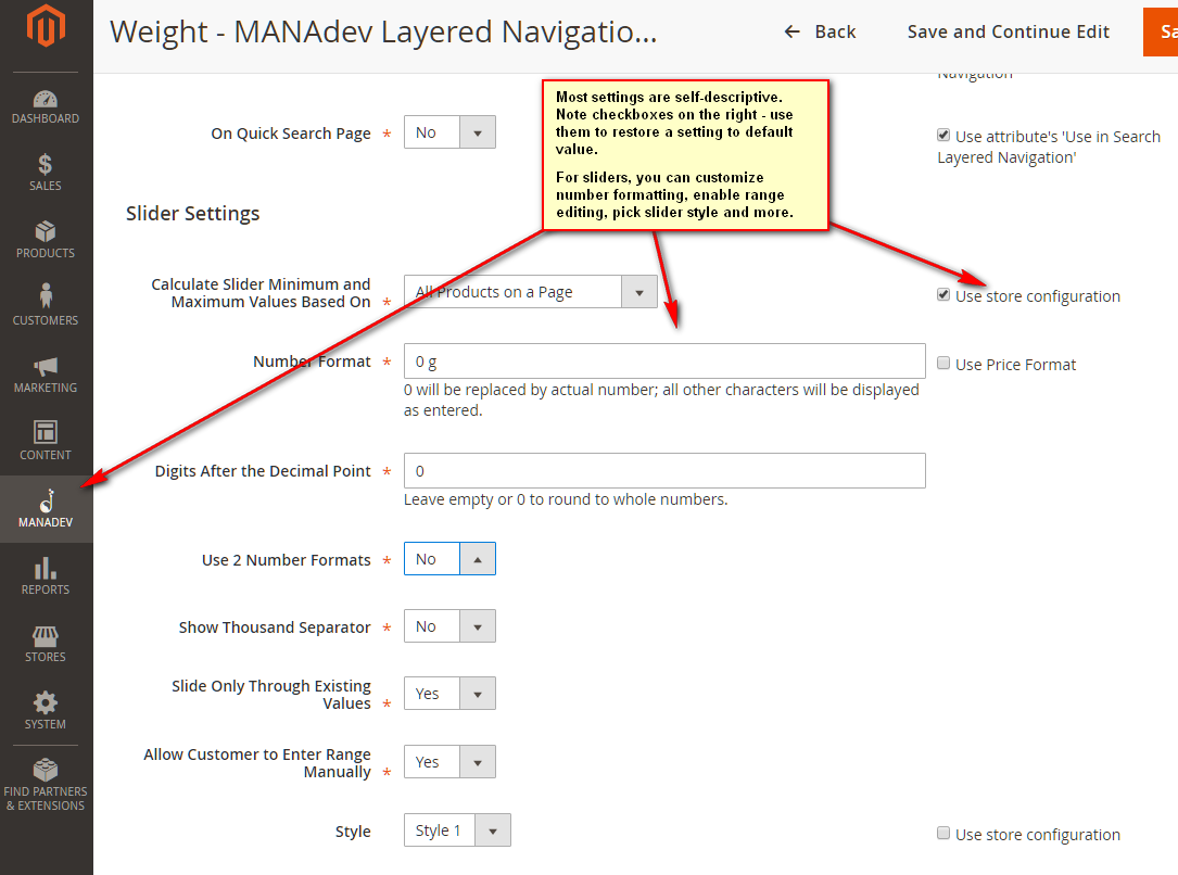 Price Slider Layered Navigation for Magento 2 - Manadev