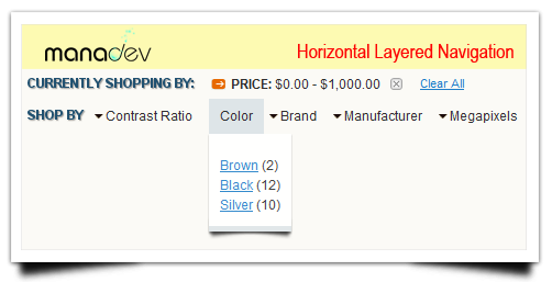 Horizontal Layered Navigation (positioning) - Manadev