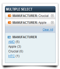 Multiple Select and Checkboxes Magento Layered Navigation - Manadev