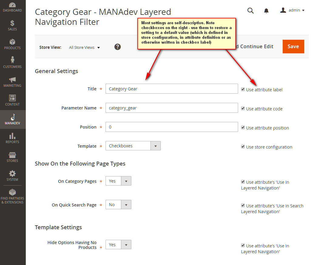 Horizontal Layered Navigation (Positioning) for Magento 2 - Manadev