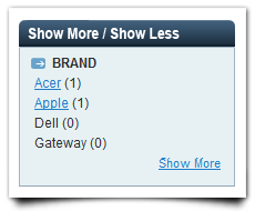 Show More / Show Less links and Scrollbar for Magento Layered ...